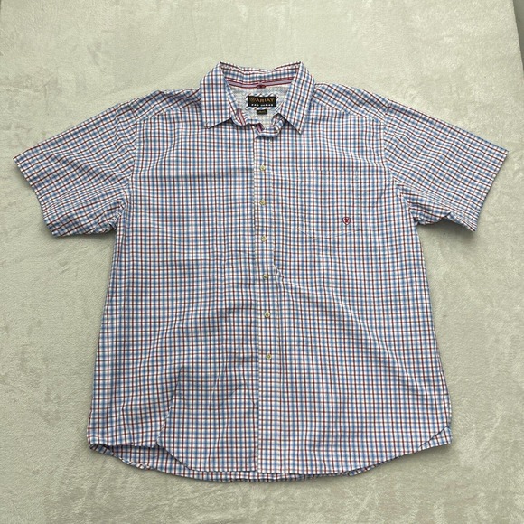 Ariat | Shirts | Ariat Shirt Mens Xxl 2xl Blue Check Work Outdoor ...